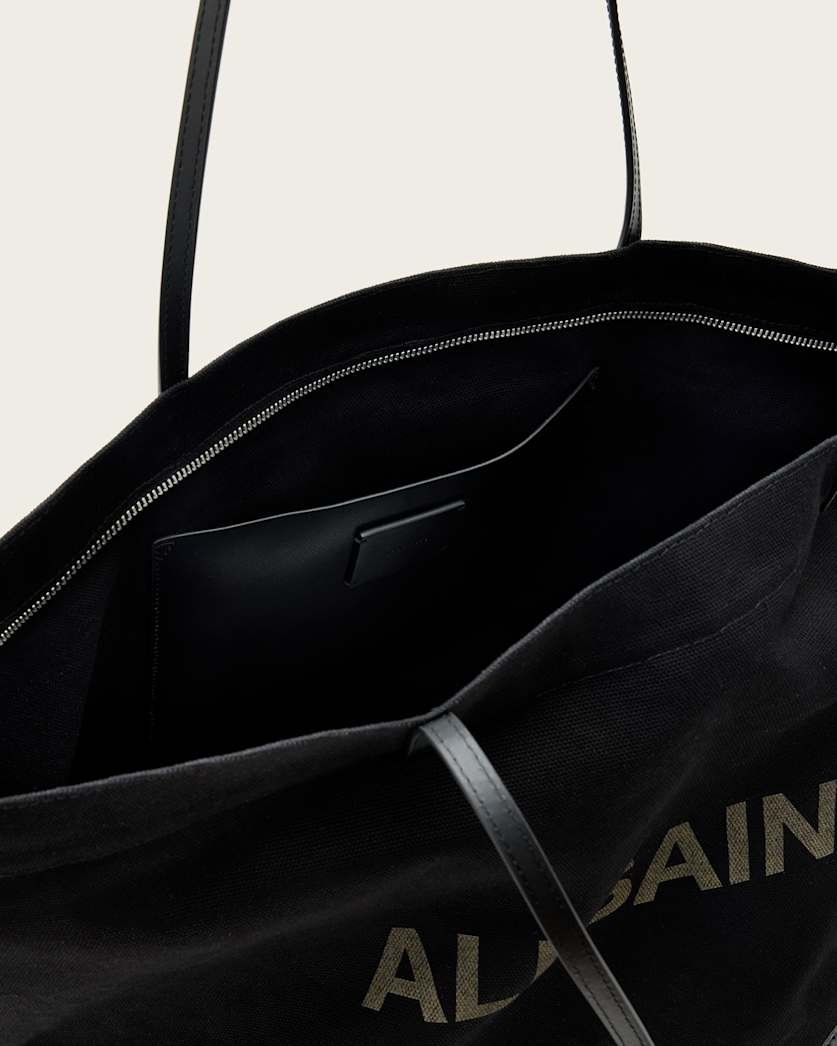 Serafina Canvas Tote Bag Black | ALLSAINTS